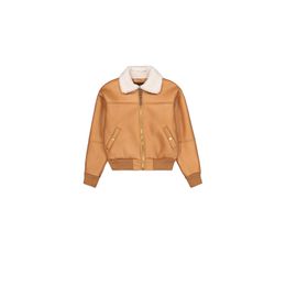 Damen Bomberjacke "B-15 Modified W", braun, Gr. M, Alpha Industries, Obermaterial: 100% Polyester, Futter: 100% Polyester, Jacken
