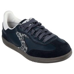 Skechers Damen Sneaker "HOTSHOT-SHIMMERING SPOTS", Gr. 37, schwarz-weiß, Lederimitat, Veloursleder, animal-print, Schuhe, Retro Sneaker, Schnürschuh