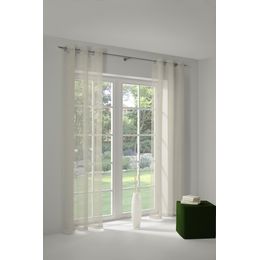 Vorhang WIRTH, B:132cm H:220cm, beige, Obermaterial: 66% Polyester, 34% Baumwolle, Wohnzimmer, Gardinen, "LORCA"