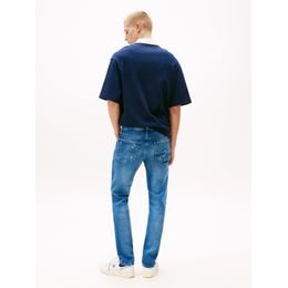 Tommy Jeans Herren Slim-fit-Jeans "Scanton Slim", blau, Gr. 33, Denim/Jeans, Obermaterial: 93% Baumwolle, 4% Polyester, 3% Elasthan, Jeans,