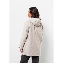 Jack Wolfskin Damen Funktionsjacke "MAINKAI LONG JKT W", grau, Gr. XS, OBERSTOFF: 100% POLYESTER; Futter: 100% POLYESTER, Jacken