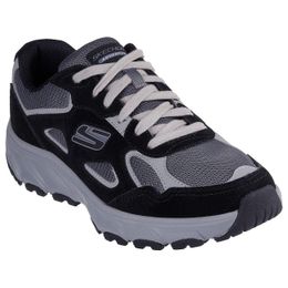 Skechers Herren Sneaker "HILLCREST 2.0-CEDAR WELLS", Gr. 44, schwarz, Textil, Veloursleder, Schuhe, Freizeitschuh, Schnürschuh mit gepolsterter