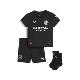 Puma Jungen Trainingsanzug "Manchester City 25/26 Ausw&auml;rtstrikot-Minikit Kinder", schwarz, Gr. 68, Obermaterial: 100% Polyester; Rippe: 100%
