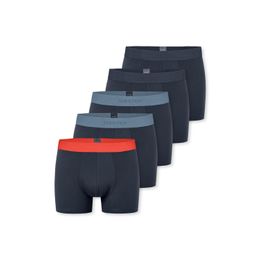 Schiesser Jungen Boxershorts "Boxershort 5PACK Shorts - 95/5 Multipacks 5er Pack", Gr. M, blau, Obermaterial: 95% Baumwolle CO. 5% Elasthan EL.,