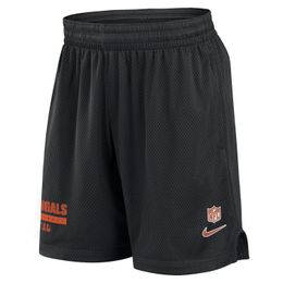 Nike Damen Sporthose "Nike Shorts Cincinnati Bengals Nike Dri-Fit Mesh", schwarz, Gr. L, 100% Polyester, Hosen