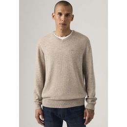 Levi's LEVI'S Herren V-Ausschnitt-Pulloverfungi heather, Gr. S, Strick, Obermaterial: 80% Wolle, 20% Polyamid, Pullover