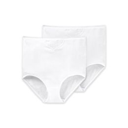 Schiesser Damen Slip "Slip Cotton Essentials 2er Pack", Gr. XXXL, wei&szlig;, Obermaterial: 100% Baumwolle CO., Unterhosen