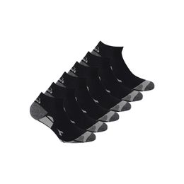 Diadora Herren Kurzsocken "Socken 6er Pack", Gr. 43, schwarz, Obermaterial: 56% Polypropylen PP. 22% Baumwolle CO. 19% Polyester PES. 3% Elasthan