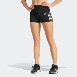 Damen Shorts "HYGLM 3INCH", schwarz-weiß, Gr. XS, adidas Performance, Obermaterial: 85% Polyester, 15% Elasthan, Hosen