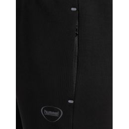Hummel Herren Jogginghose "HMLTECH FLEECE REGULAR PANTS", schwarz, Gr. M, Obermaterial: 74% Baumwolle, 14% sonstige Fasern, 6% Elasthan, 6%