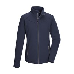 Killtec Damen Strickjacke "KOW 2 WMN FLX JCKT", blau, Gr. 40, Obermaterial: 95% Polyester, 5% Elasthan, Strickjacken, Damen Powerstretchjacke mit