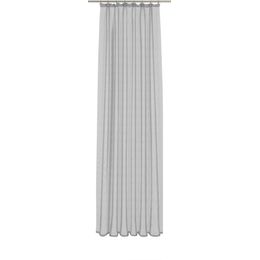 Gardine WIRTH, B:300cm H:245cm, grau, Jacquard, Polyester, Wohnzimmer, Gardinen, "Chiara"