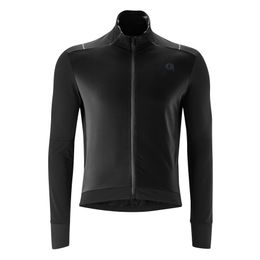 Gonso Herren Radtrikot "BAVELLA", schwarz, Gr. M, 87% Polyester; 13% Elasthan, Trikots, Herren langarm Fahrradtrikot mit effizienter Wärmeisolierung