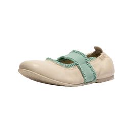 Fly London Damen Riemchenballerina "Fly London Ballerinas Leder/Textil", Gr. 36, beige, Leder, Textil, Schuhe
