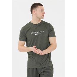 Endurance Herren Funktionsshirt "PORTOFINO"grün, grün, Gr. 4XL, bedruckt, meliert, 100% Polyester, Shirts, mit praktischer Quick Dry-Technologie