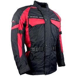 Roleff Motorradjacke "Reno", 3XL, rot, Jacken, mit Protektoren, 4 Taschen, 3 Bel&uuml;ftungsl&ouml;cher