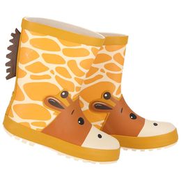 XQ FOOTWEAR M&auml;dchen Gummistiefel "KINDER STIEFEL", Gr. 33, bunt, Obermaterial: 100% Gummi, gemustert, Schuhe, Regenschauer ist kein Hindernis
