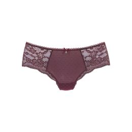 s.Oliver Damen Panty "Livie", Gr. 44, lila, Spitze, Obermaterial: 87% Polyamid, 13% Elasthan, Unterhosen, mit zarter Jacquardspitze und feinem