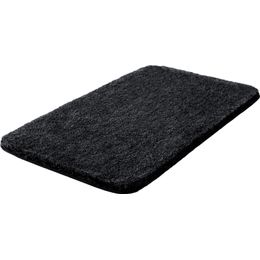 Badematte Grund, H:27mm, grau, Polyacryl, Badematten, "Melange", besonders dichter Flor