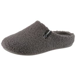 VERBENAS Herren Pantoffel, Gr. 43, grau, Textil, Schuhe, Homeslipper, Wohlf&uuml;hlschuh, Hausschuh mit Label