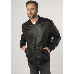 Mauritius Herren Lederjacke "2Mkaira OS", schwarz, Gr. M, unifarben, Obermaterial: 100% Schafsleder. Futter: 100% Baumwolle. &Auml;rmelfutter: 100%