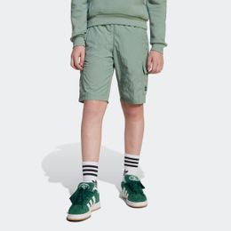 Jungen Shorts "CARGO SHORTS", silber, Gr. 176, adidas originals, Obermaterial: 100% Polyamid, Hosen