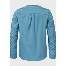 Sch&ouml;ffel SCH&Ouml;FFEL Damen Outdoorbluse "Blouse Catania L", blau, Gr. 36, Oberstoff : 69% Baumwolle 25% Nylon 6% Hanf, Blusen