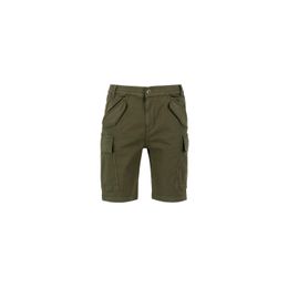Herren Shorts "Airman Short", gr&uuml;n, Gr. 38, Alpha Industries, Obermaterial: 98% Baumwolle, 2% Elastan; Futter: 100% Baumwolle, Hosen