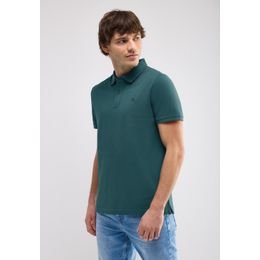 Herren Poloshirt, grün, Gr. M, FARBE BILD(ER): NATURFARBEN, unifarben, Web, 100% Baumwolle, Shirts, aus reiner Baumwolle