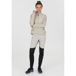 Endurance Damen Laufjacke "Beistyla", beige, Gr. 44, kariert, unifarben, 100% Nylon, Jacken, mit wasserdichter Funktion