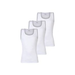 BOSS Herren Unterhemd "Unterhemd TankTop3P RibClassic 3er Pack", Gr. M, wei&szlig;, Obermaterial: 100% Baumwolle CO., Unterhemden