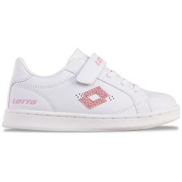 Lotto Mädchen Sneaker, Gr. 35, rosa, Synthetik, clean, Schuhe, - mit Elastikschnürung & Klettverschluss