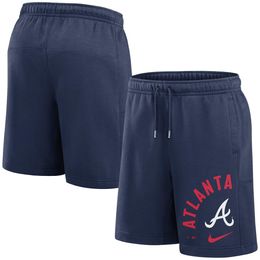 Nike Damen Sporthose "Nike Shorts Atlanta Braves Nike Arched Kicker Fleece"blau, Gr. XL, 82% Baumwolle, 18% Polyester, Hosen