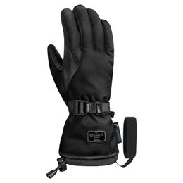 Reusch Damen Skihandschuhe "Hope R-TEX XT", schwarz, Gr. 7, mehrfarbig, 80% Polyester, 20% Rindsleder, Handschuhe, mit wasserdichter, atmungsaktiver