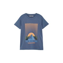 Color Kids Jungen T-Shirt "T-Shirt COTshirt", blau, Gr. 92, Obermaterial: 90% Polyester PES. 10% Elasthan EL., Shirts