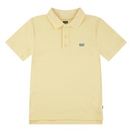 LEVI'S KIDS Jungen Poloshirt "LVB BACK NECK TAPE POLO", gold, Gr. 8, Single Jersey, Obermaterial: 100% Baumwolle, Shirts, for BOYS