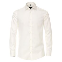 Venti Herren Businesshemd "Venti Businesshemd extra langer Arm 69cm uni", beige, Gr. 41, unifarben, 100% Baumwolle, Hemden