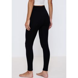 Triumph Damen Leggings "Beauty Layers Leggings Wool", Gr. S, schwarz, Single Jersey, Obermaterial: 100% Wolle, unifarben, Hosen, Reine Wolle, w&auml;rmend