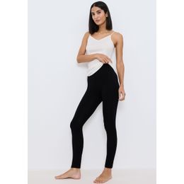 Triumph Damen Leggings "Beauty Layers Leggings Wool", Gr. S, schwarz, Single Jersey, Obermaterial: 100% Wolle, unifarben, Hosen, Reine Wolle, w&auml;rmend