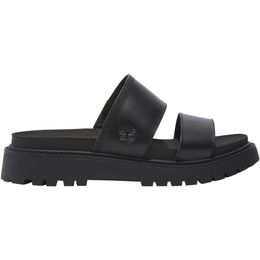 Timberland Damen Sandale "CLAIREMONT WAY SLIDE SANDAL", Gr. 41, schwarz, Leder, Schuhe