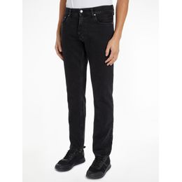 Herren Straight-Jeans "AUTHENTIC STRAIGHT", schwarz, Gr. 33, Calvin Klein Jeans, unifarben, Denim/Jeans, Obermaterial: 100% Baumwolle, Jeans, im