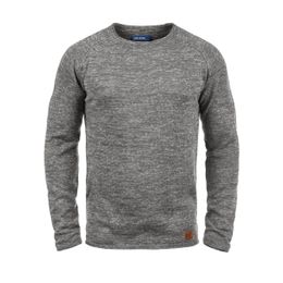 Blend Herren Strickfleece-Pullover "Strickpullover BHDan", grau, Gr. XXL, Obermaterial: 50% Baumwolle CO. 50% Polyacryl PAN., Pullover
