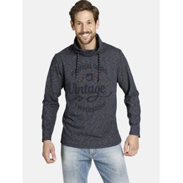 Jan Vanderstorm Herren Sweatshirt "Sweatshirt HAGEN", blau, Gr. L, Obermaterial: 70% Baumwolle CO. 30% Polyester COOLMAX PES(Coolmax)., Sweatshirts