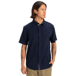 Quiksilver Herren Kurzarmhemd "TIME BOX", blau, Gr. XXL, Obermaterial: 100% Baumwolle, Hemden