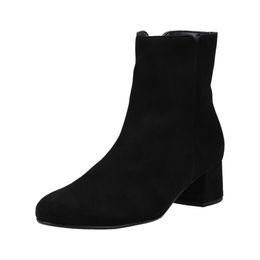 Gabor Damen Stiefelette "Gabor Stiefelette Veloursleder", Gr. 37,5, schwarz, Veloursleder, Schuhe
