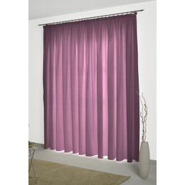 Vorhang WIRTH, B:135cm H:175cm, lila, Jacquard, Polyacryl, Polyester, Wohnzimmer, Gardinen, "NEUFAHRN"