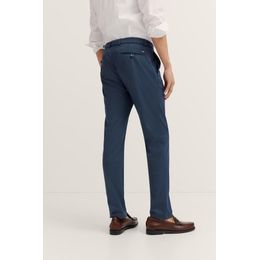 Bugatti Herren Chinohose, blau, Gr. 34, unifarben, 65% Polyester, 29% Viskose, 6% Elasthan, Hosen, mit Stretch
