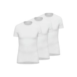Ammann Herren Unterhemd "T-Shirt Feinripp T-Shirt 3P 3er Pack", Gr. L, weiß, Obermaterial: 100% Baumwolle CO., Unterhemden