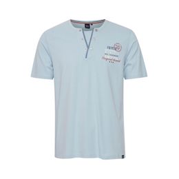 FQ1924 Herren Henleyshirt "Henleyshirt FQRudolf", blau, Gr. M, Obermaterial: 100% Baumwolle CO., Shirts