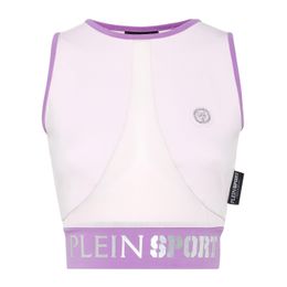 Plein Sport Damen Lauftop "Sport Top", lila, Gr. L, Obermaterial: 90% Polyester, 10% Elasthan, Tops